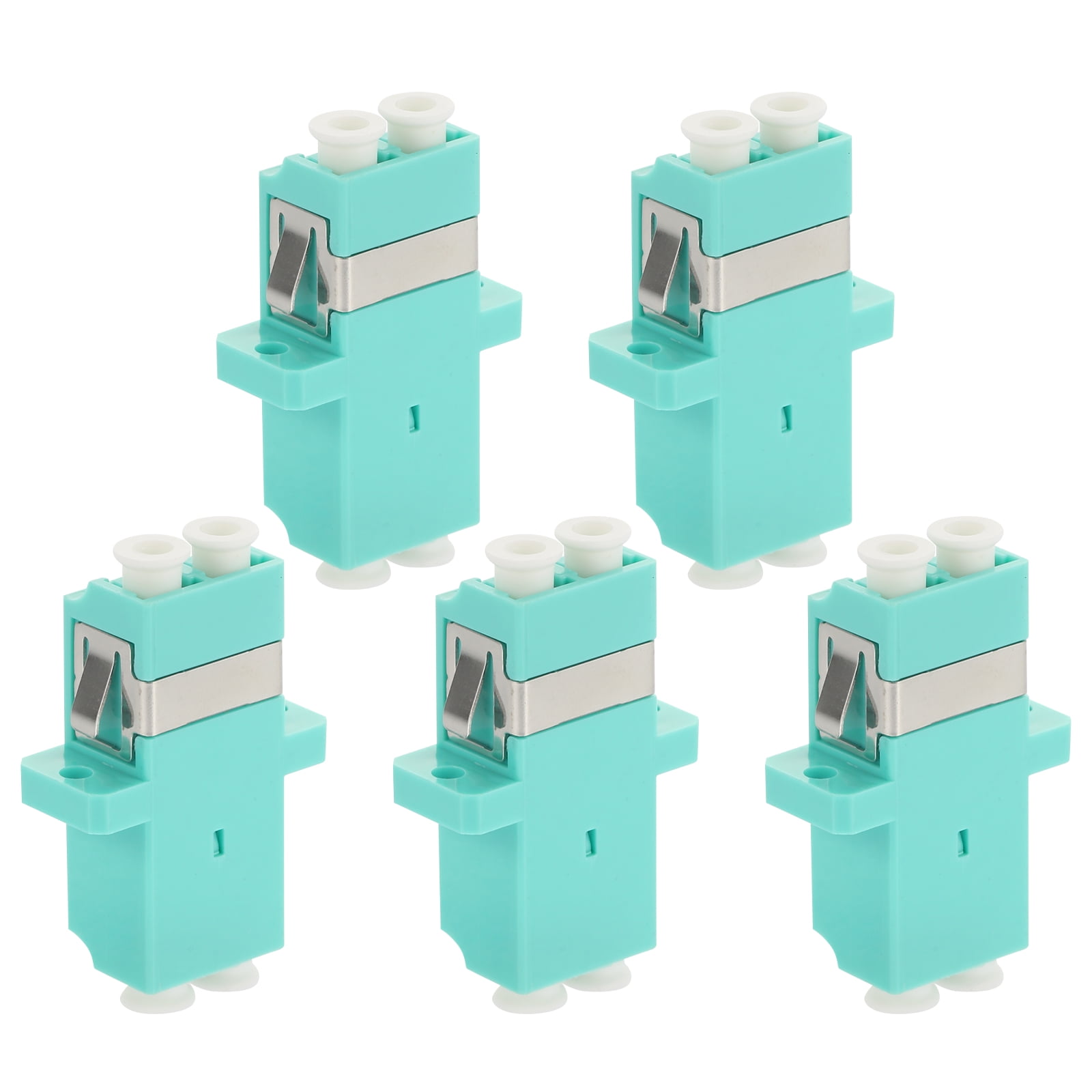 Zehuanyu 5 PCS Fiber Optic Cable Connectors Flange Adapter Duplex ...