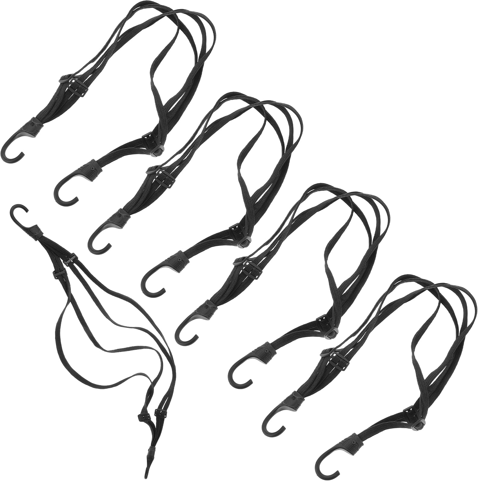 Zehuanyu 5 Pcs Adjustable Bungee Cords Elastic Straps Binding for Car ...