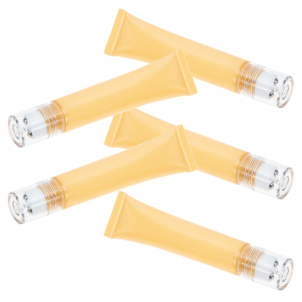 Zehuanyu 5 Pcs Dispensing Hose Pump Toothpaste Creams Eye Travel Golden ...