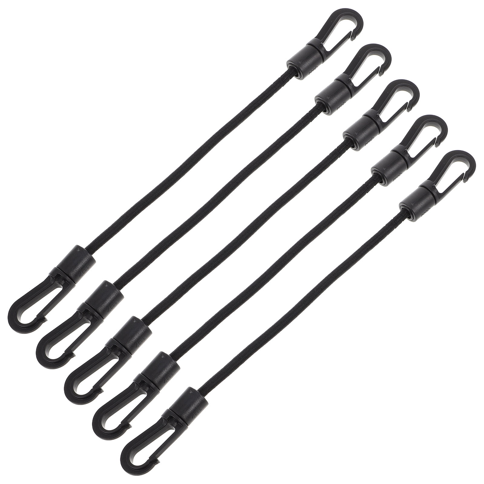Zehuanyu 5 Pcs Hooks Kayak Bungee Cord .00X1.80X1.30CM Black - Walmart.com