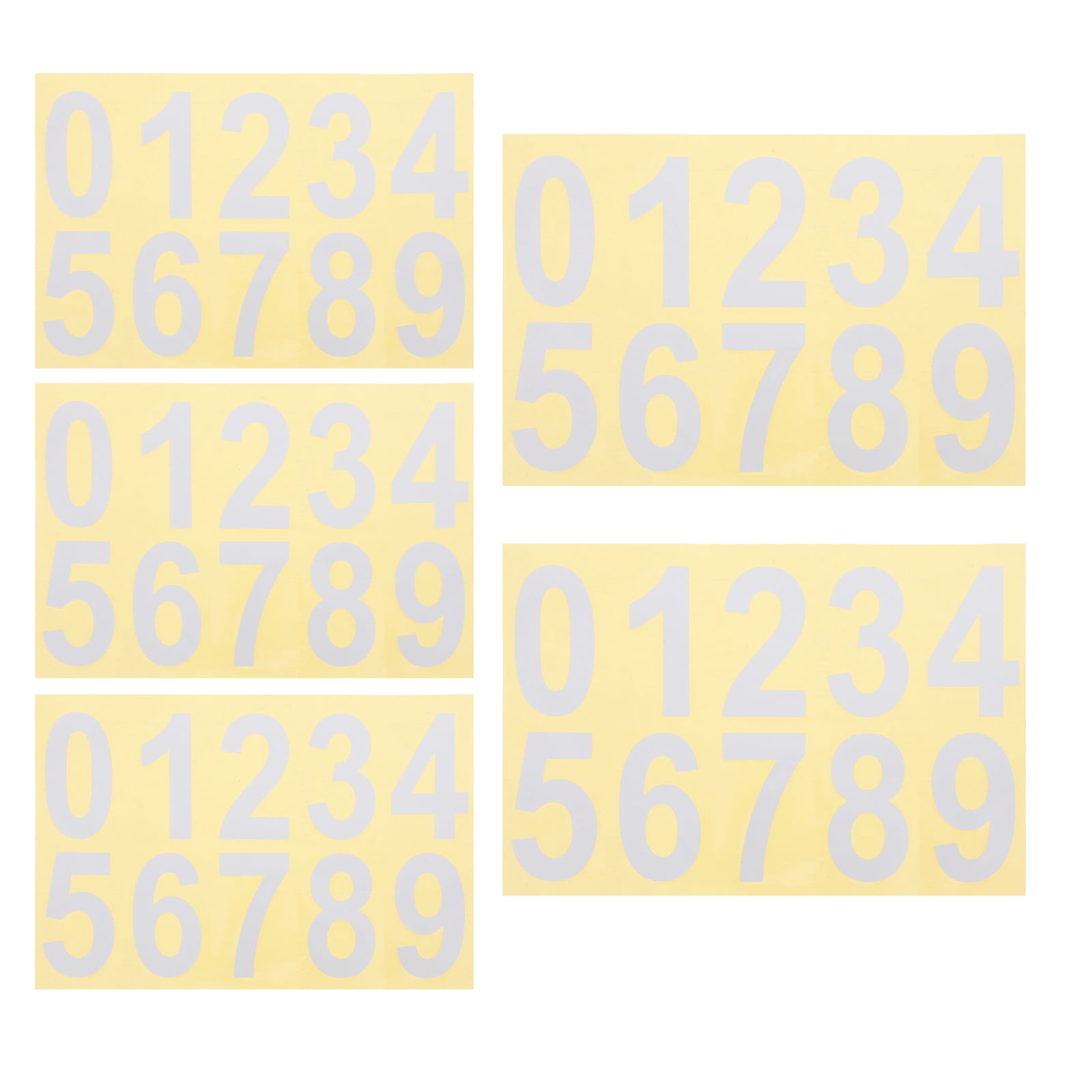 Zehuanyu 5 Pcs Mailbox Reflective Number Stickers 9.80X7.80X0.05CM ...