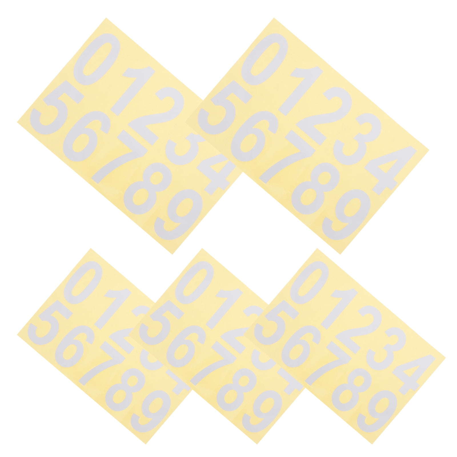 Zehuanyu 5 Pcs Reflective Number Stickers Pop up Automatic Toothpick ...