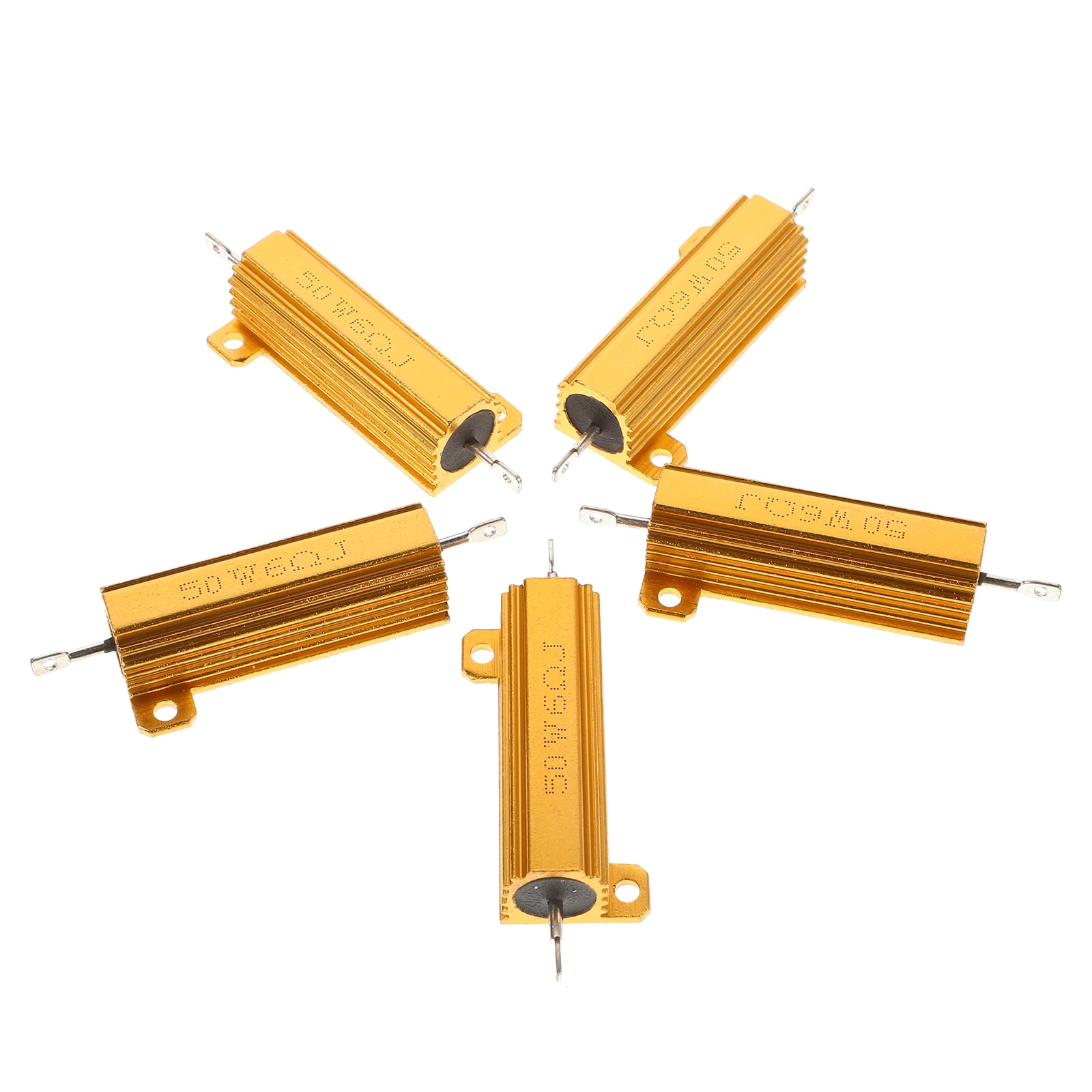UPGRATOR Headlights Load Resistor Golden 5Pcs 3In - Walmart.com
