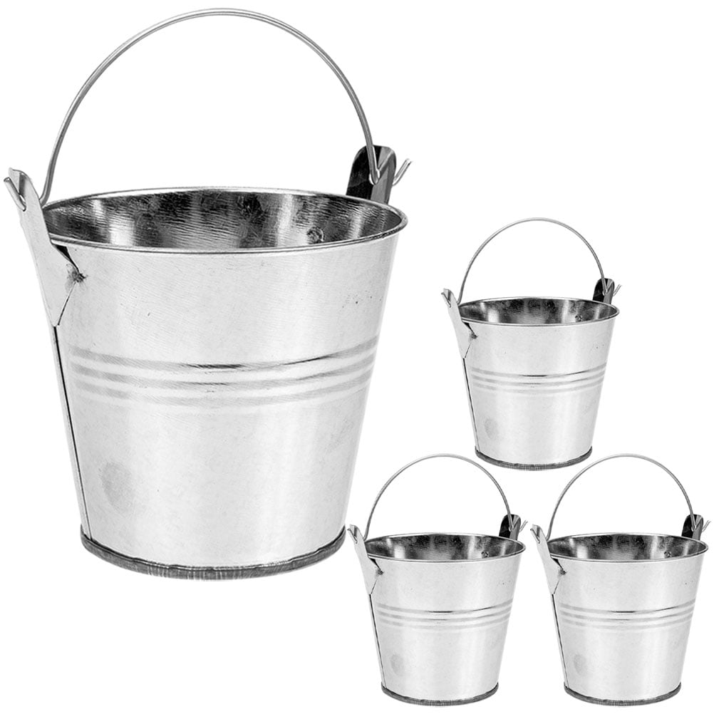 SOPOTUTU 5-Pack Metal Flower Buckets for Fresh or Dried Flowers Indoor ...