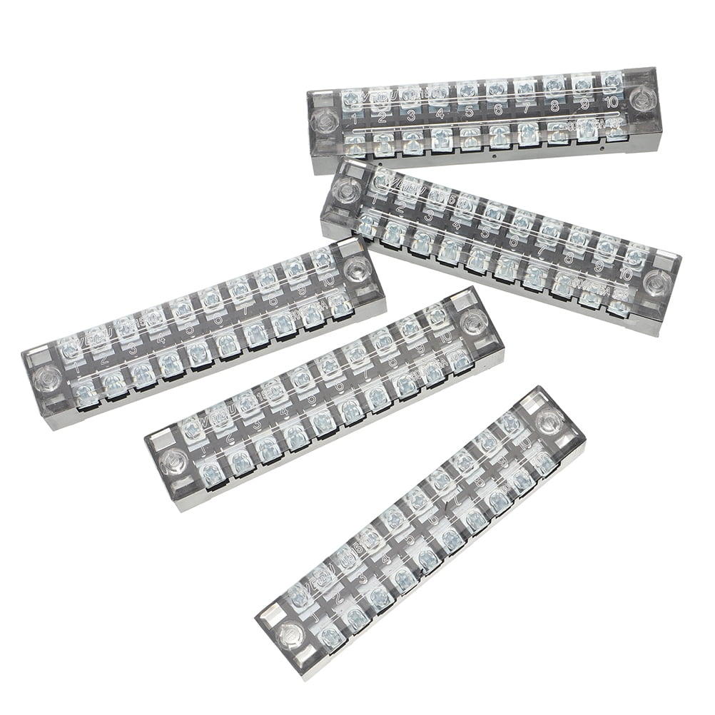 Zehuanyu 5 Pcs Wire Terminal Block Jumper Socket Modern Door Plug Black ...