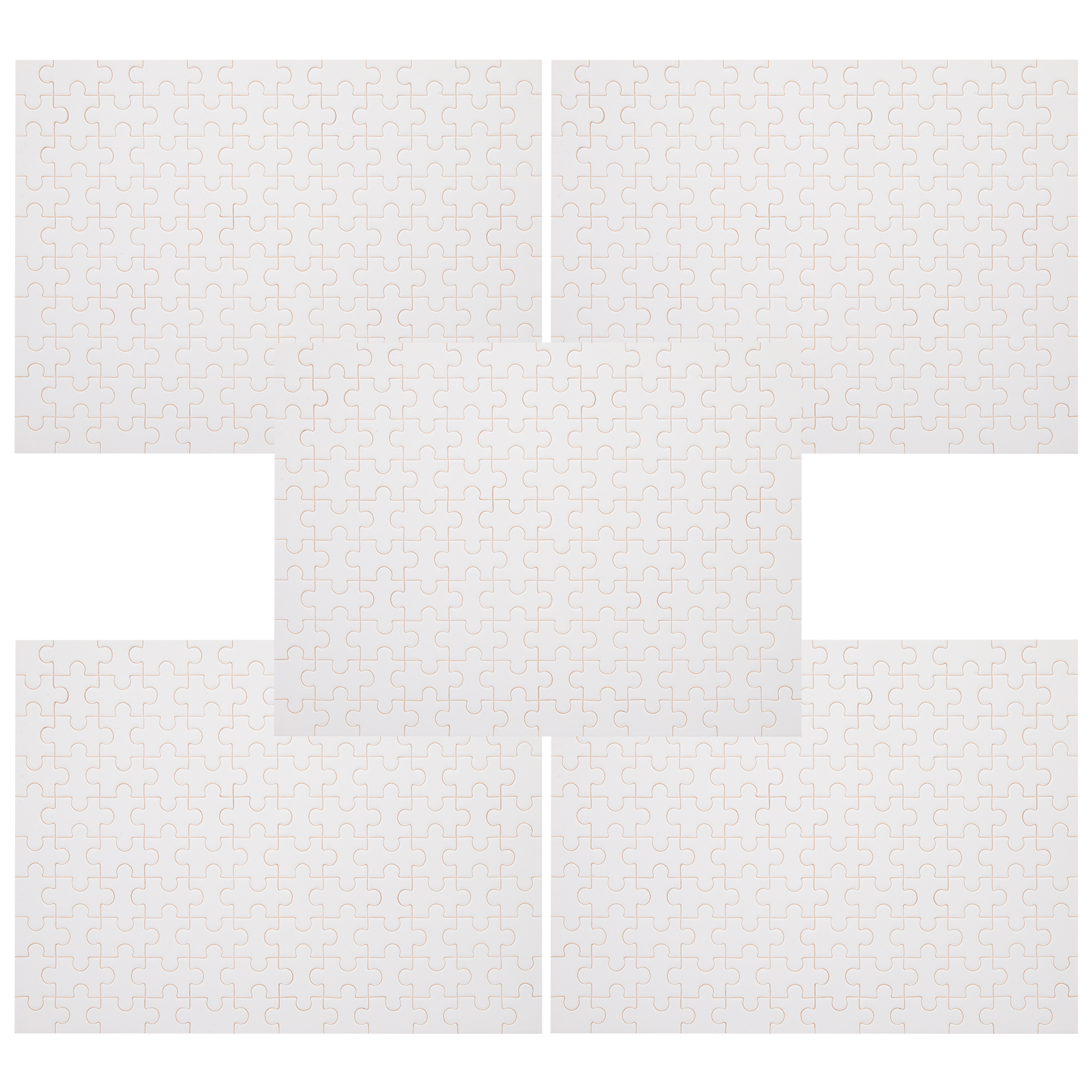 Zehuanyu 5 Set Custom Puzzle Heat Transfer Blank Jigsaw Sublimation ...