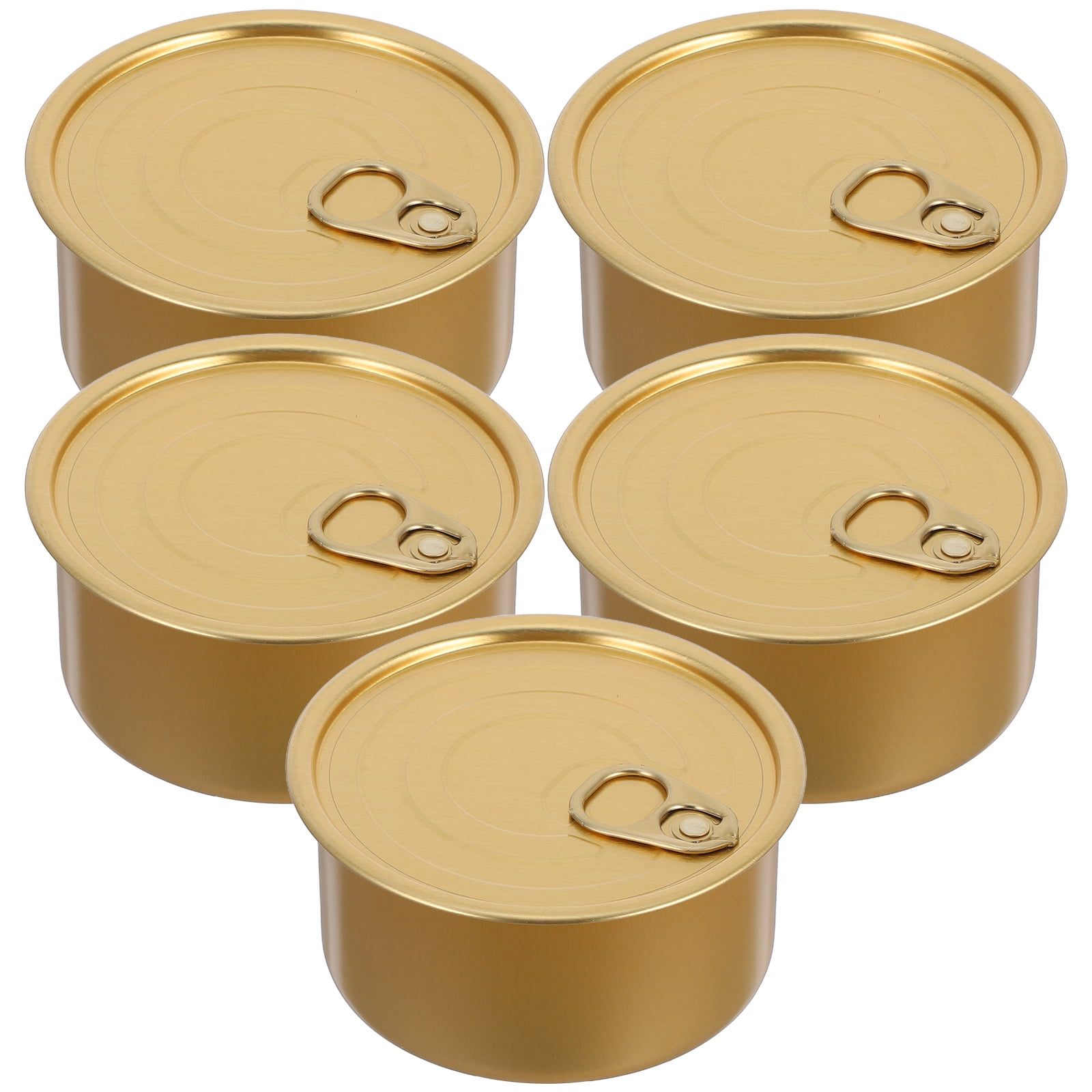 Zehuanyu 5 Sets Aluminum Food Storage Can Metal Cans With Lid Cat Food ...