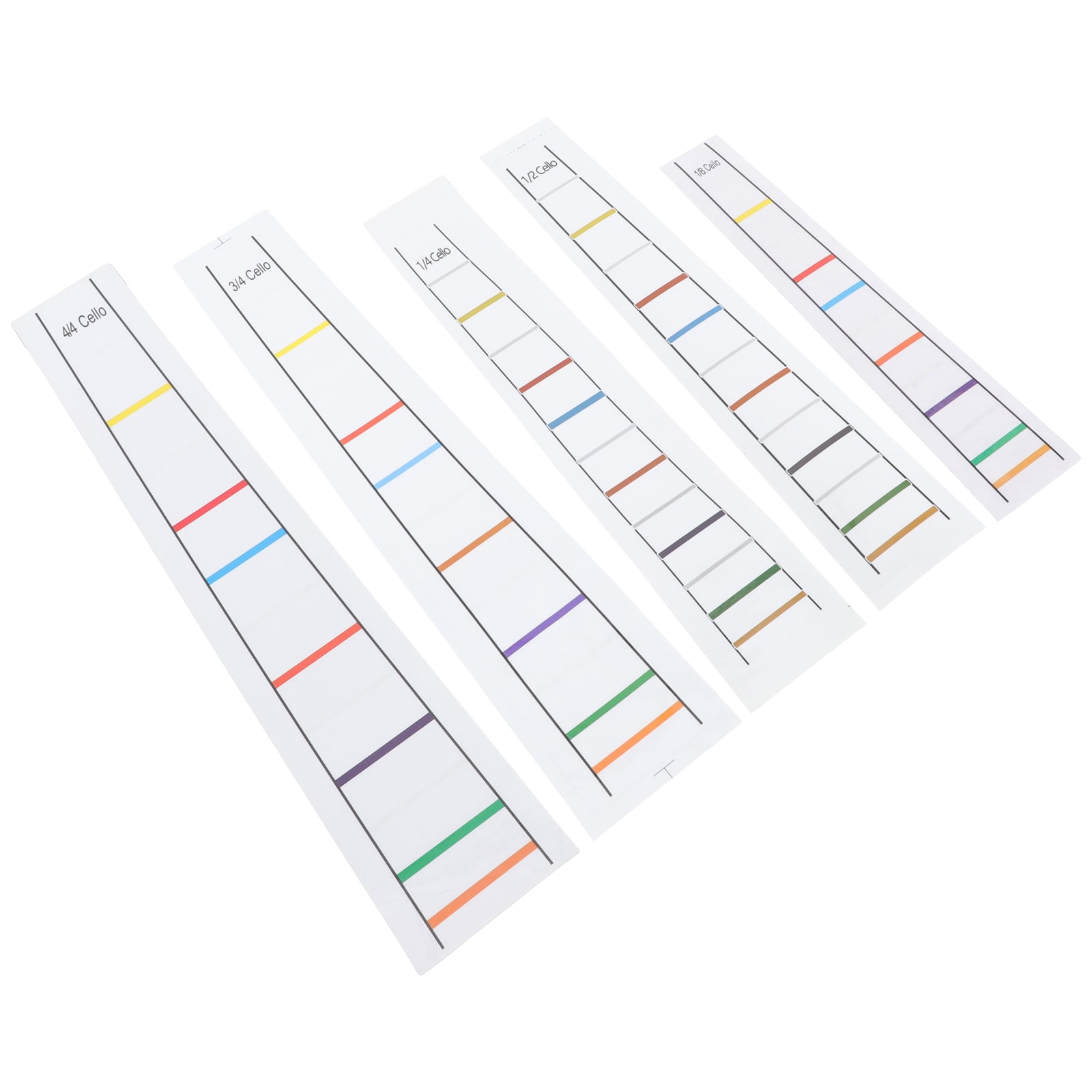 Zehuanyu 5 Sheets Cello Syllable Position Stickers Finger Position ...