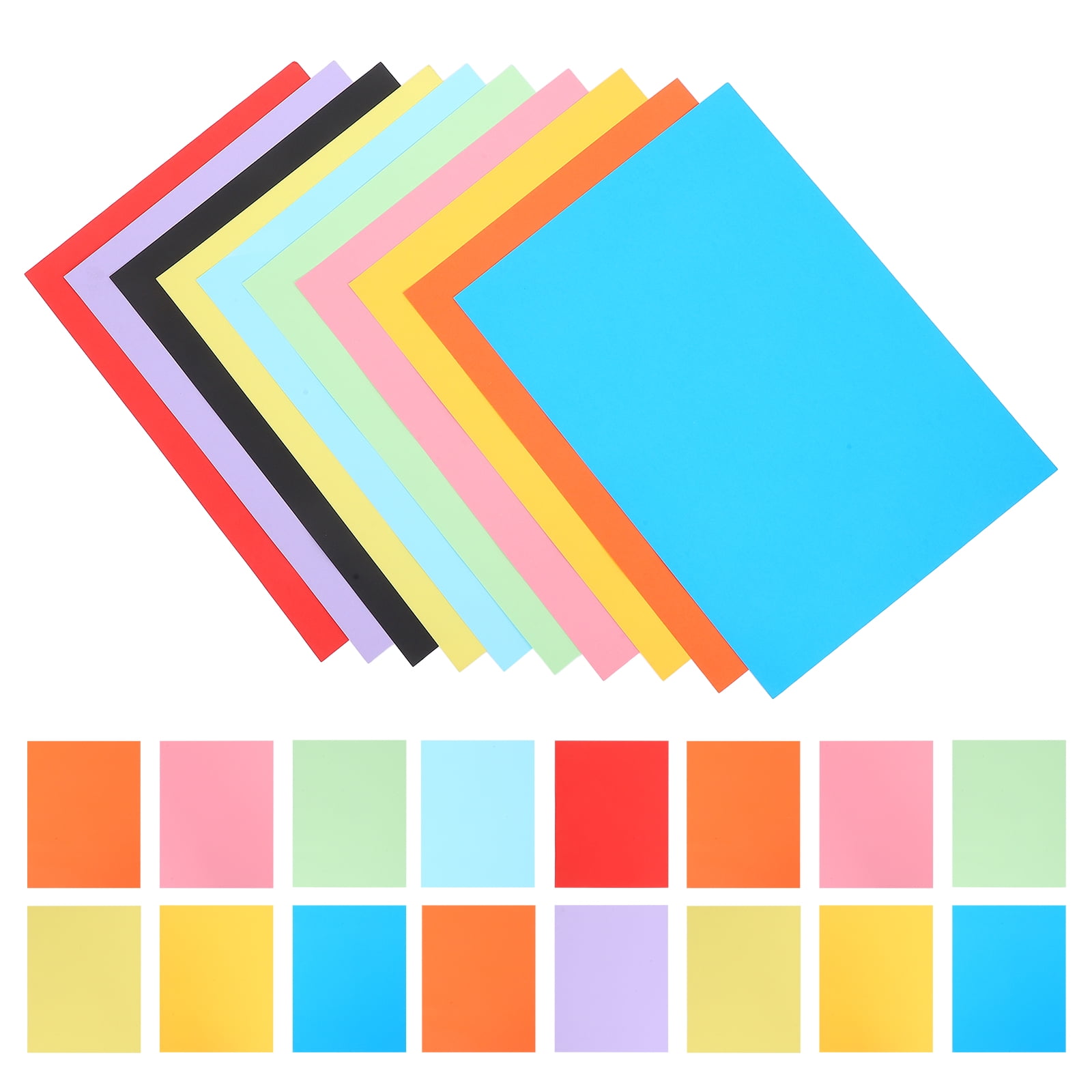 Zehuanyu 50 Pcs Colored Cardstock Paper Airplane Craft Scrapbook ...