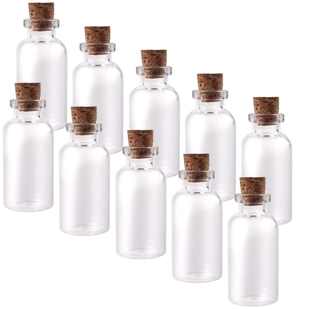 Zehuanyu 50 Pcs Glass Wish Jar Mini Bottle Baby Shower Stickers Tank ...