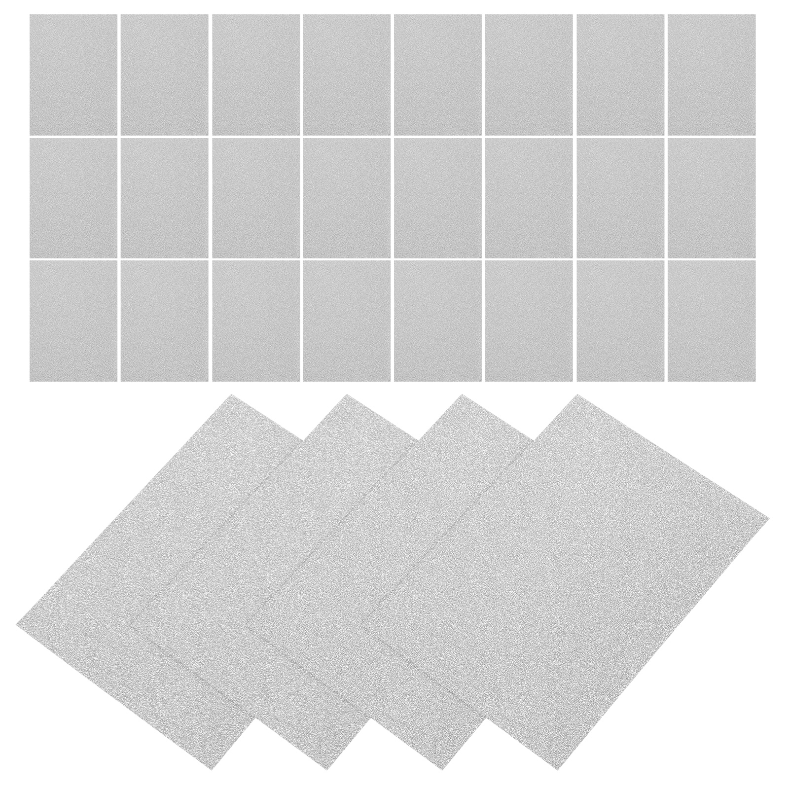 Zehuanyu 50 Pcs Gray Htv Holographic Cardstock Credit Holder Ring ...