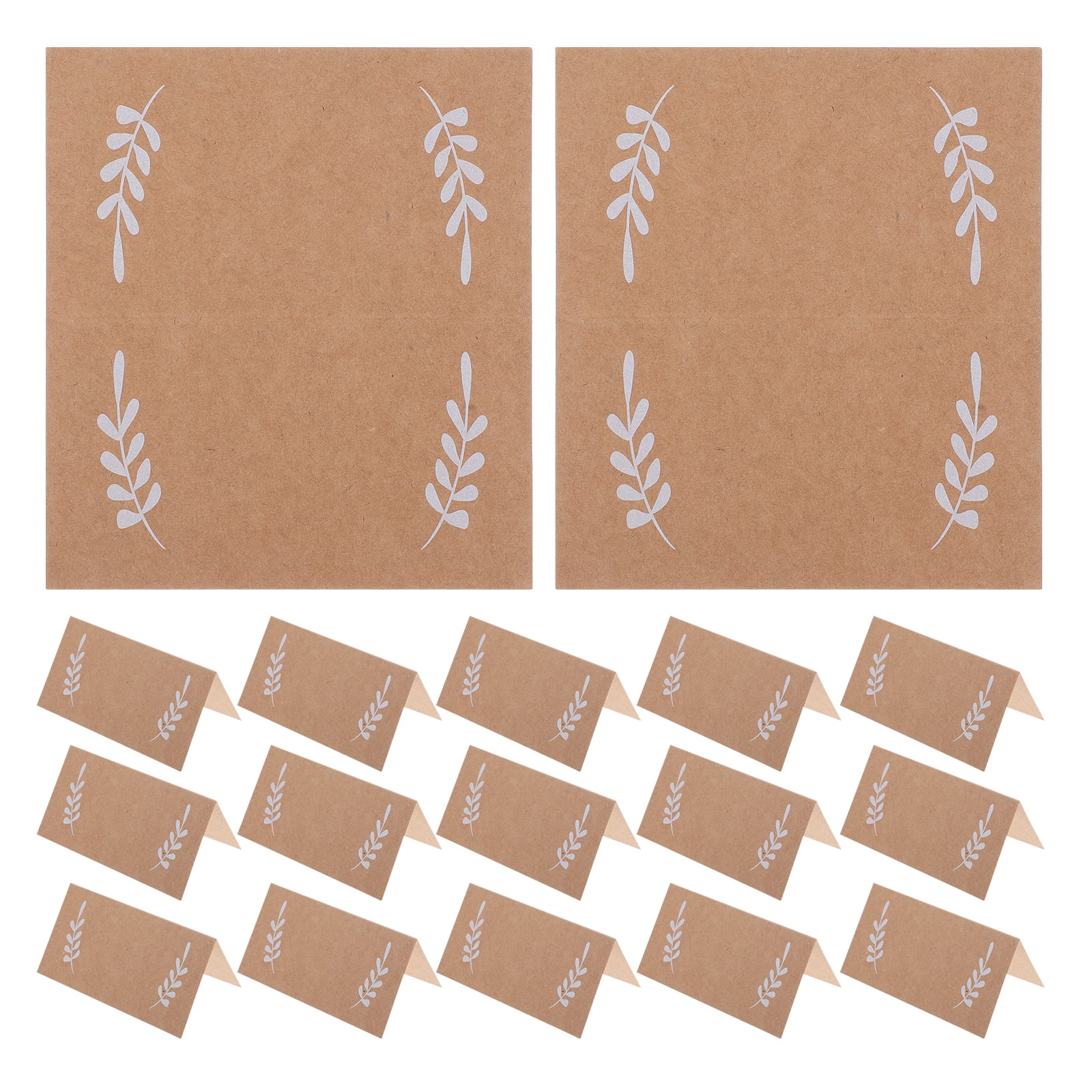 Zehuanyu 50 Pcs Large Funnel Picture Card Tent Wedding Table Place ...