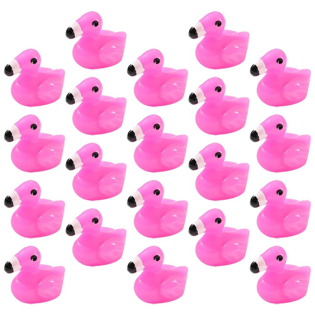 Zehuanyu 50 Pcs Pink Ducks Breast Cancer Garden Flamingo Gnome Mini ...