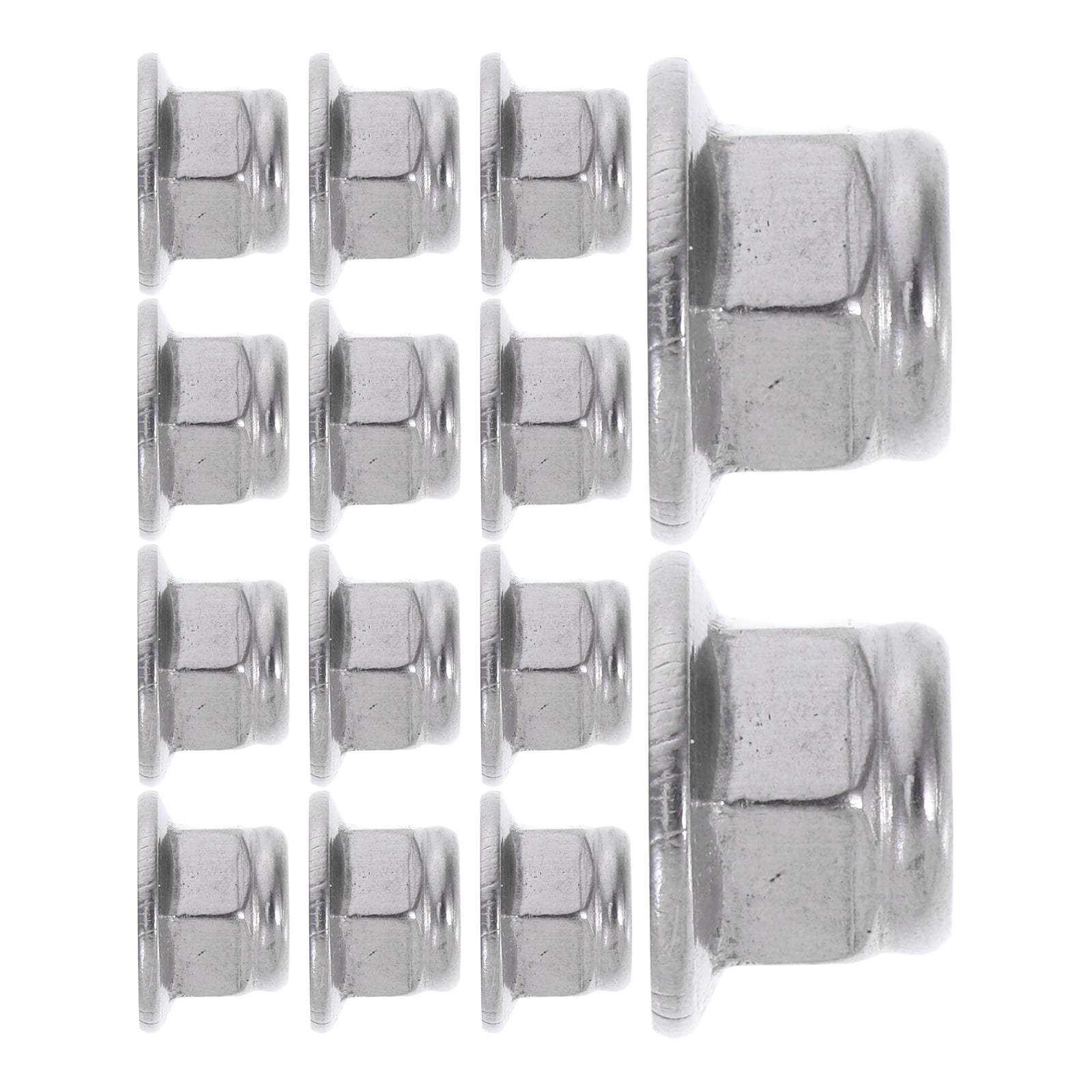 Zehuanyu 50 Pcs Stainless Steel Flange Nut Machine Rollers Hardware ...