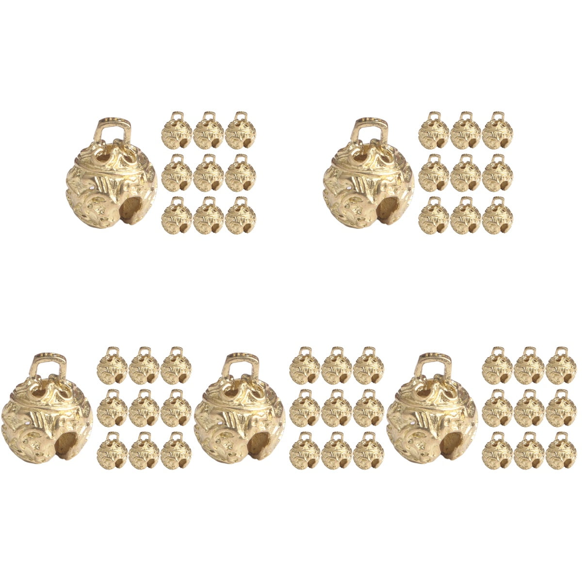 Zehuanyu 50 Pcs Vintage Bells for Crafts Mini Hanging Bells Christmas ...