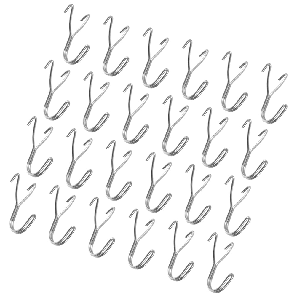 Zehuanyu 50pcs Stainless Steel Pegboard Hooks J Shaped Hook Necklaces ...