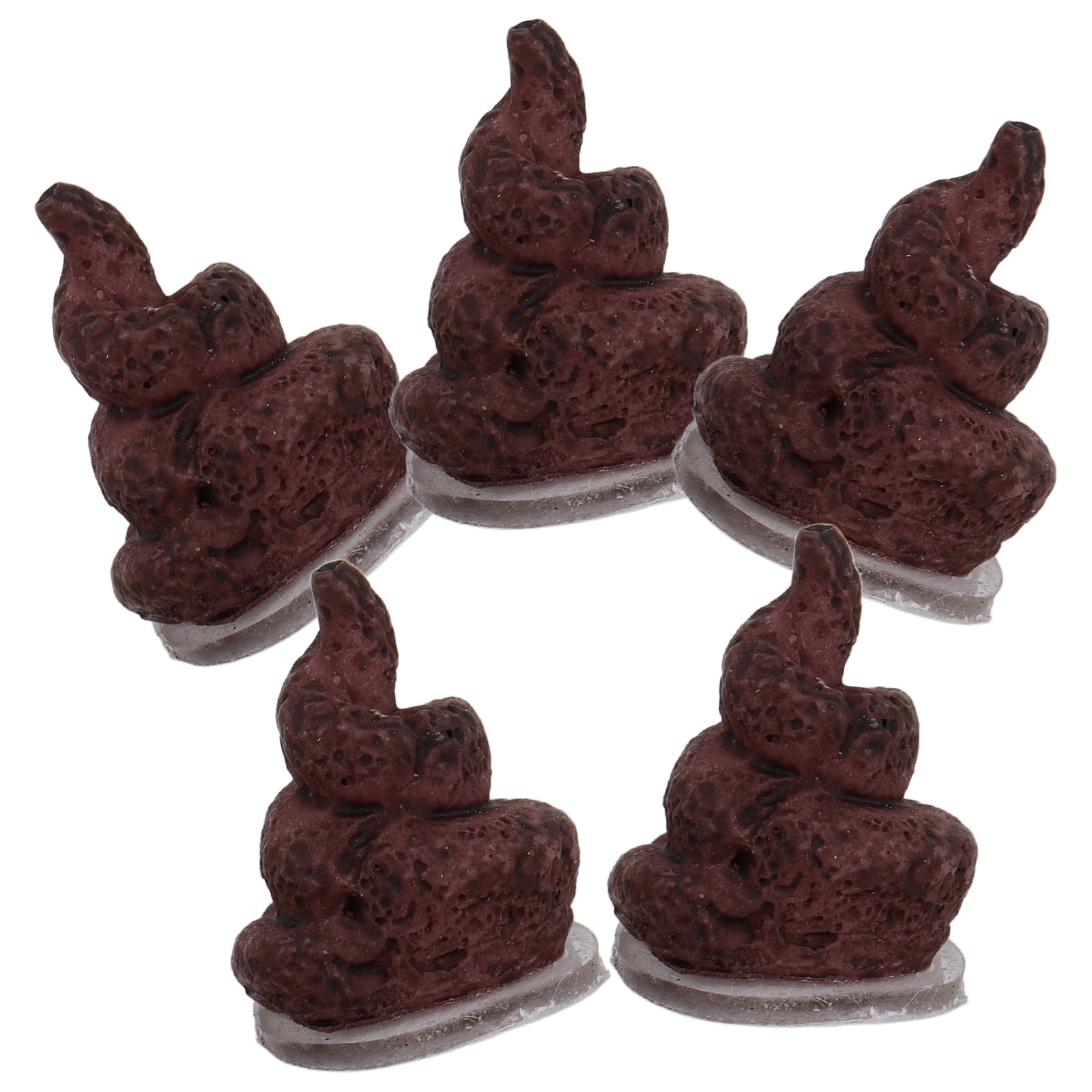 Zehuanyu 5pcs Mini Realistic Fake Poop Figurine Funny Resin Poop Toy ...