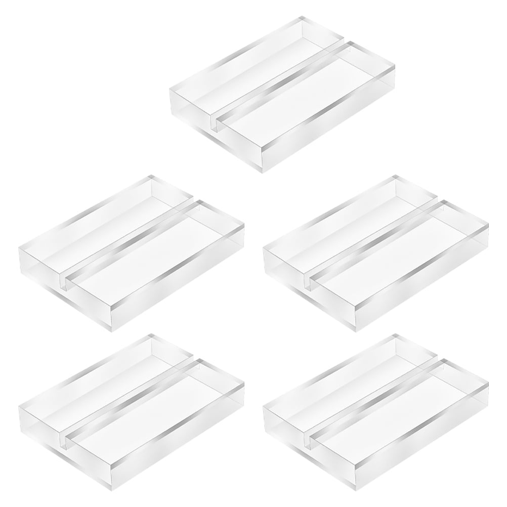 Zehuanyu 5pcs Transparency Acrylic Card Base for Banquet Acrylic Stand ...
