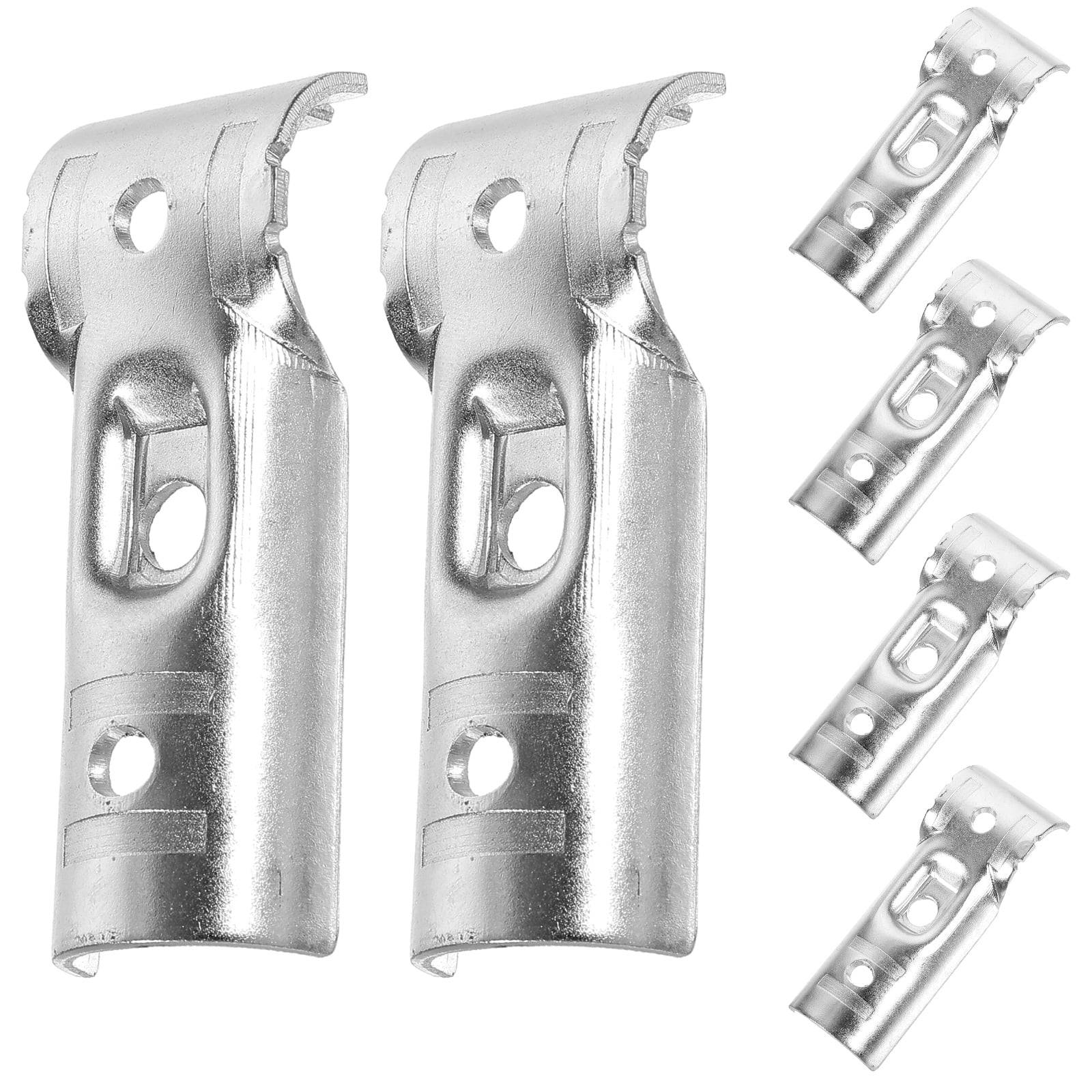 Zehuanyu 6 Pcs Round Pipe Joint Hinges for Cabinet Doors Fences Silver ...
