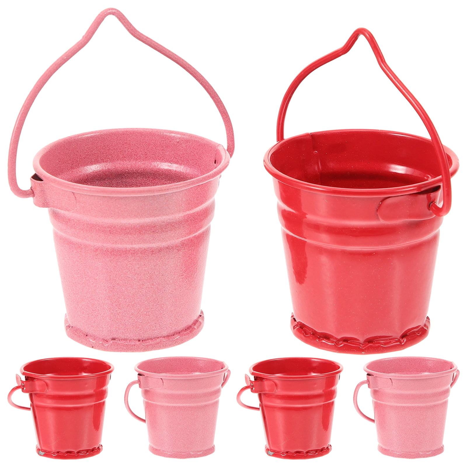 Zehuanyu 6 Pcs Tiny Buckets for Crafts Bowl Mini Miniature House ...