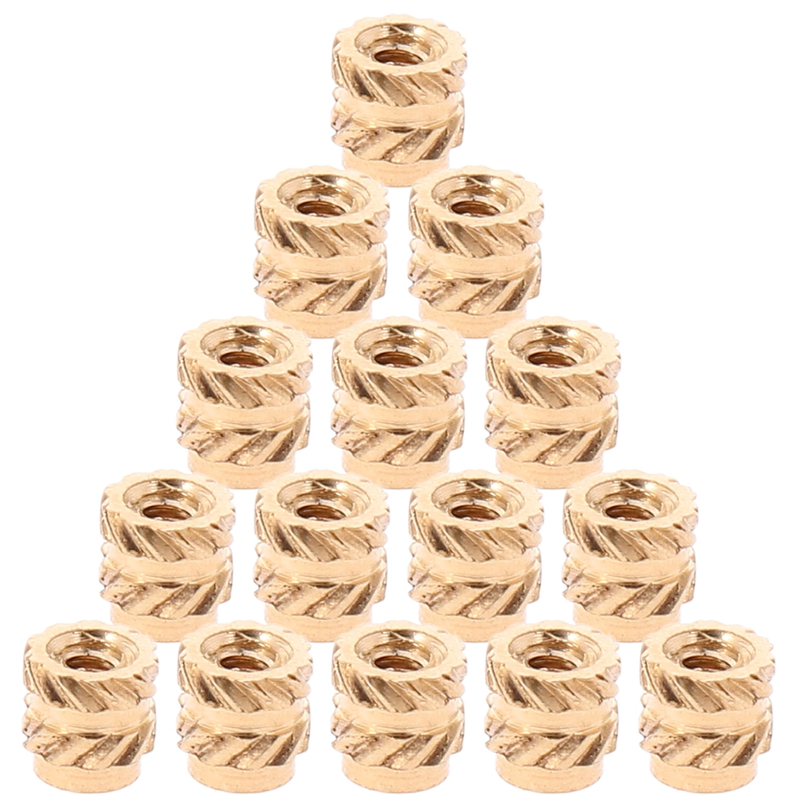 Zehuanyu 60 Pcs Copper Nut Metric Nuts Screw Cap Opener Knurled ...