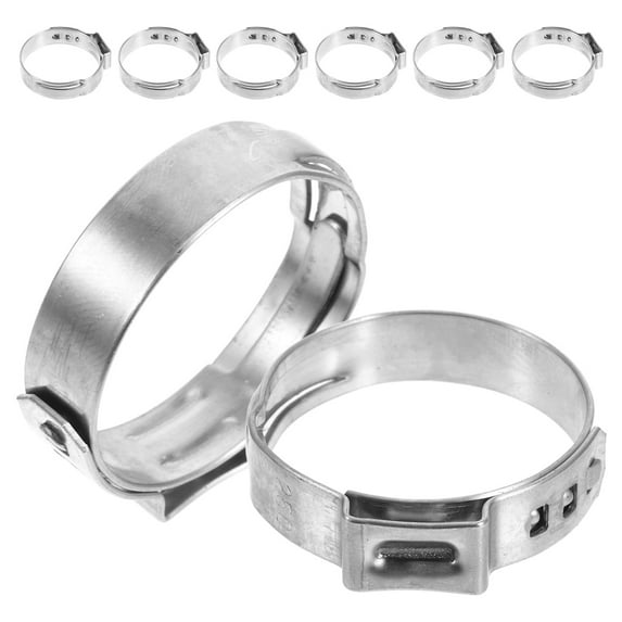 Hytrove Silver Single Ear Hose Clamps 60Pcs - Walmart.com