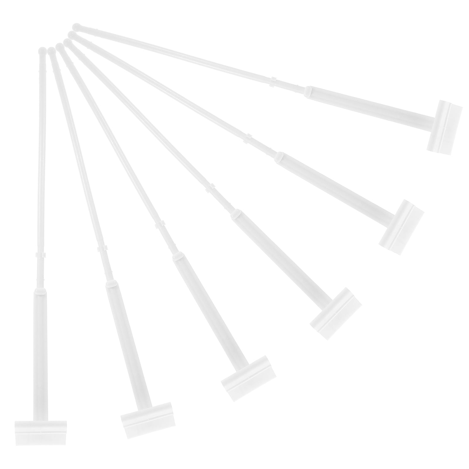 Zehuanyu 6pcs Car Window Flag Pole Holder Nation Flag Support Stand ...