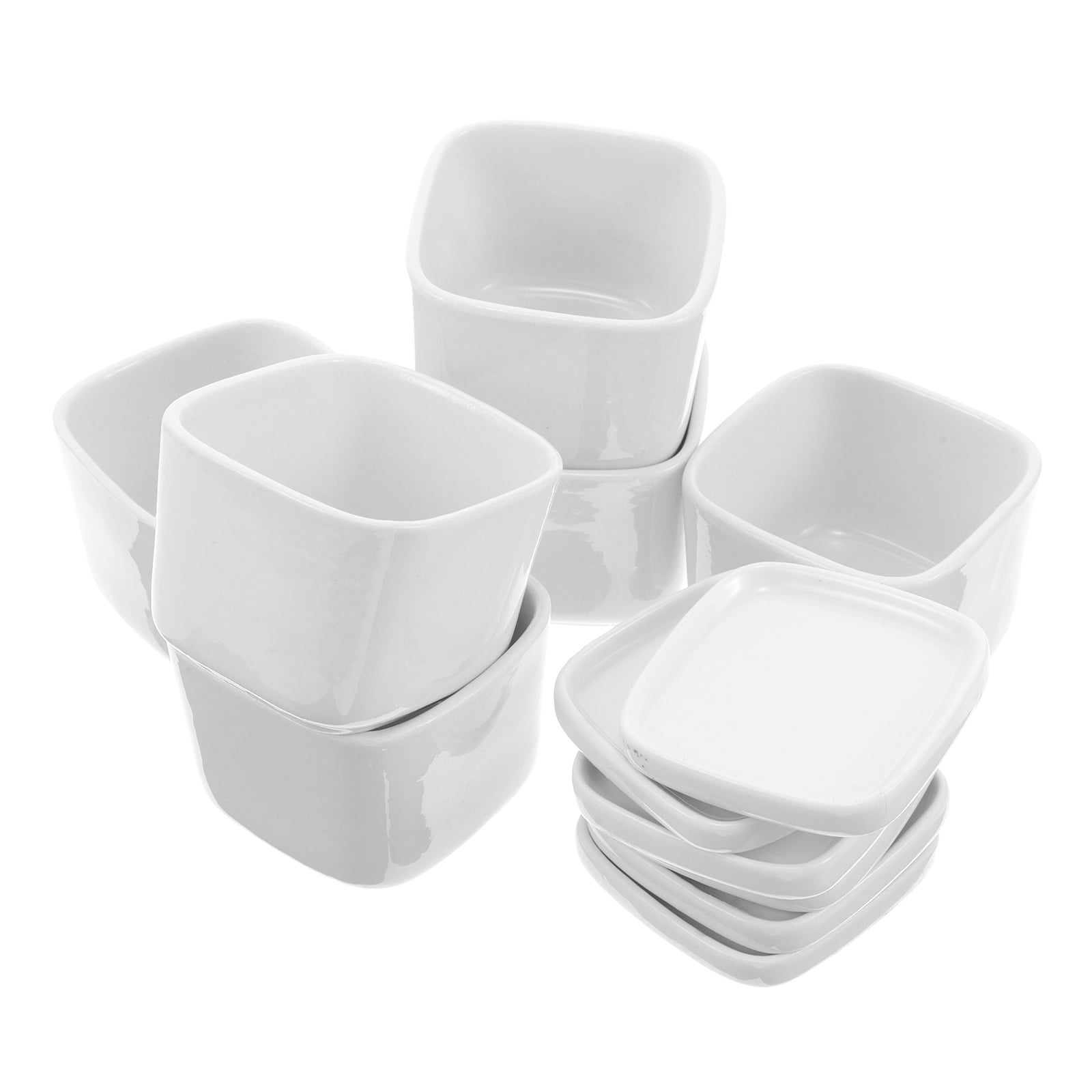 Zehuanyu 6pcs Ceramic Mini Planter Vase White Porcelain Flower Pot ...