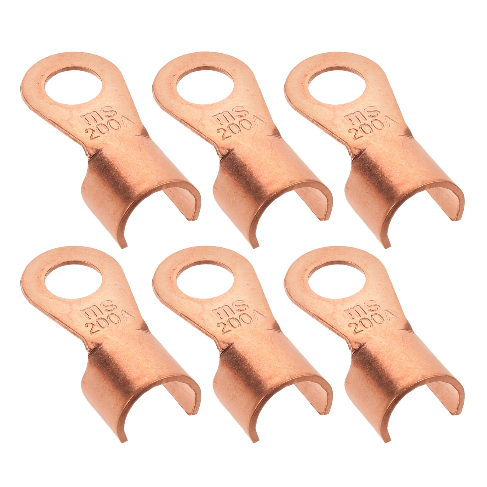 RENACLIPY Copper Battery Connectors 6Pcs Open Design Secure Wire Ear ...