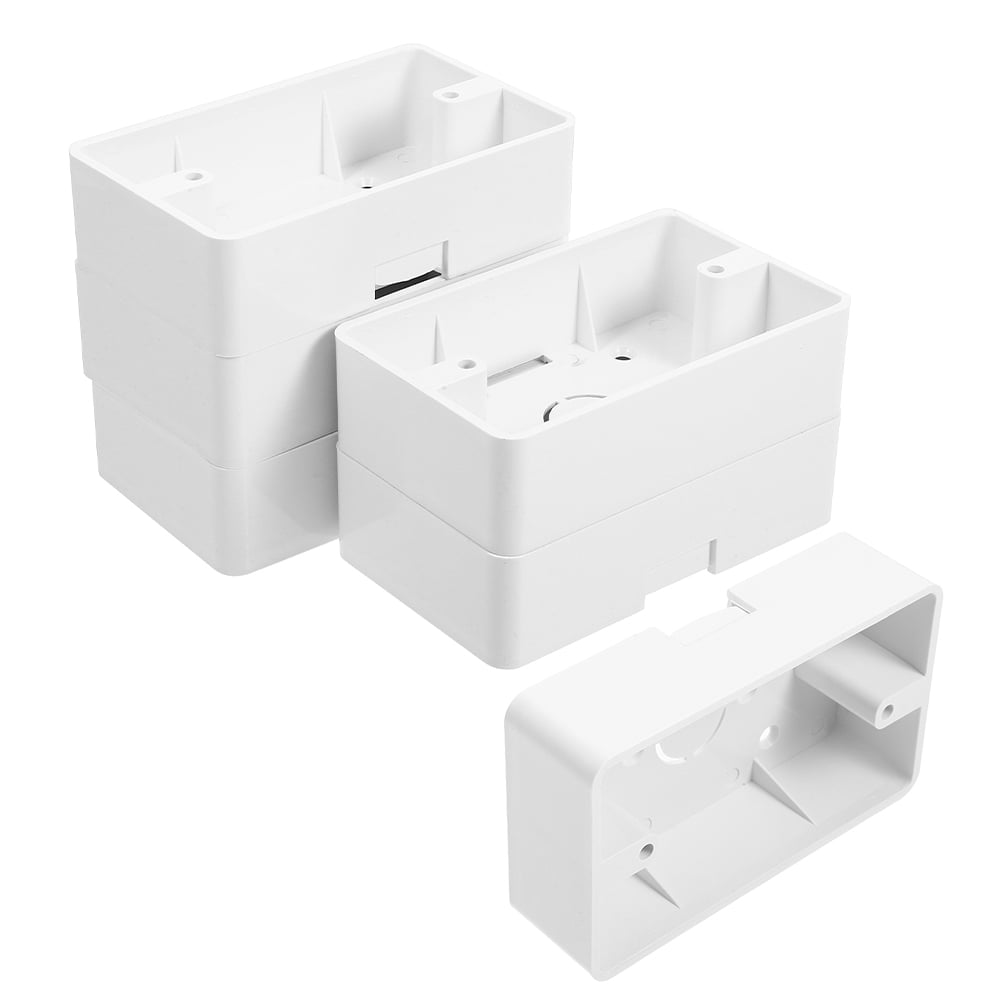 Zehuanyu 6-Pack Plastic Junction Boxes Wall Mounted Electrical Box ...