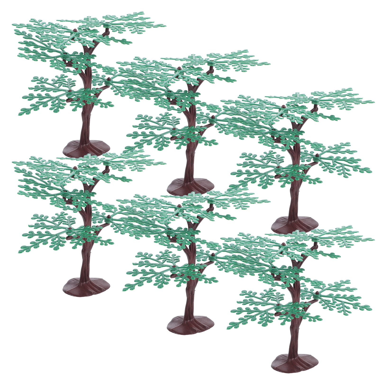 Zehuanyu 6pcs Miniature Model Tree Train Trees Railroad Scenery Diorama ...