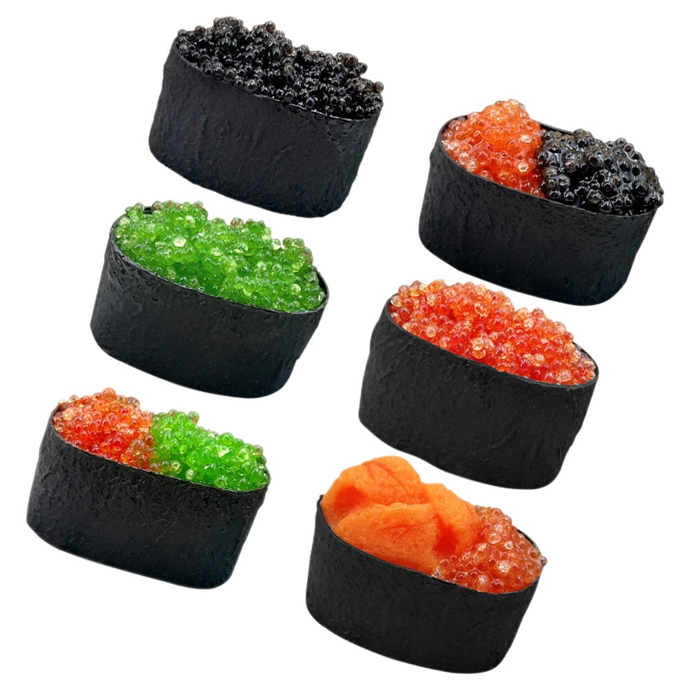 Zehuanyu 6pcs Simulation Food Simulation Sushi Toys Artificial Sushi ...