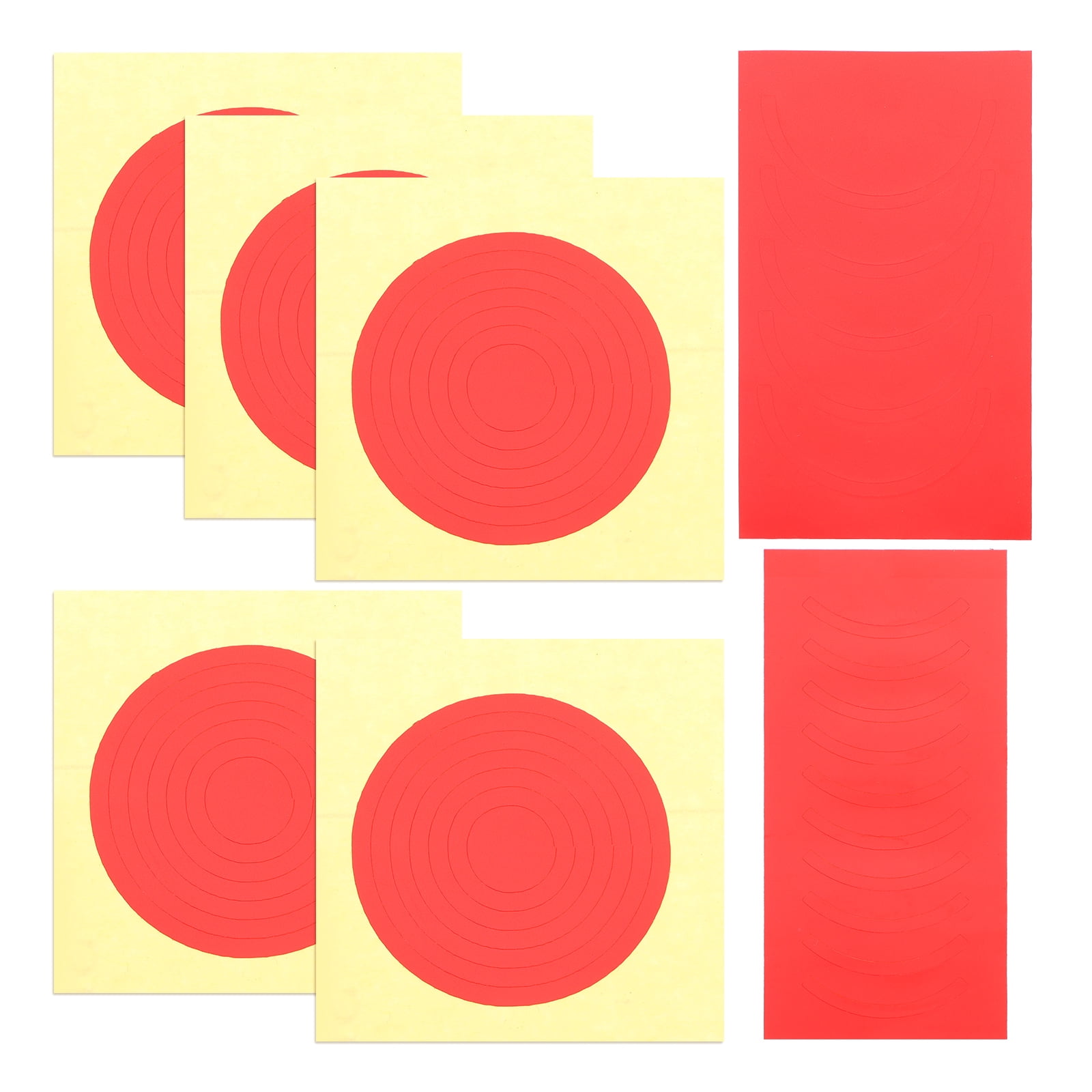 DEEPCRAFF Pressure Gauge Stickers Red Reflective Film 1.93X1.57X0.04In ...