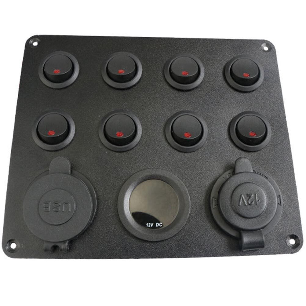 Zehuanyu 8 Gang Truck Bed Power Outlet Kit Plug Bit Switch - Walmart.com