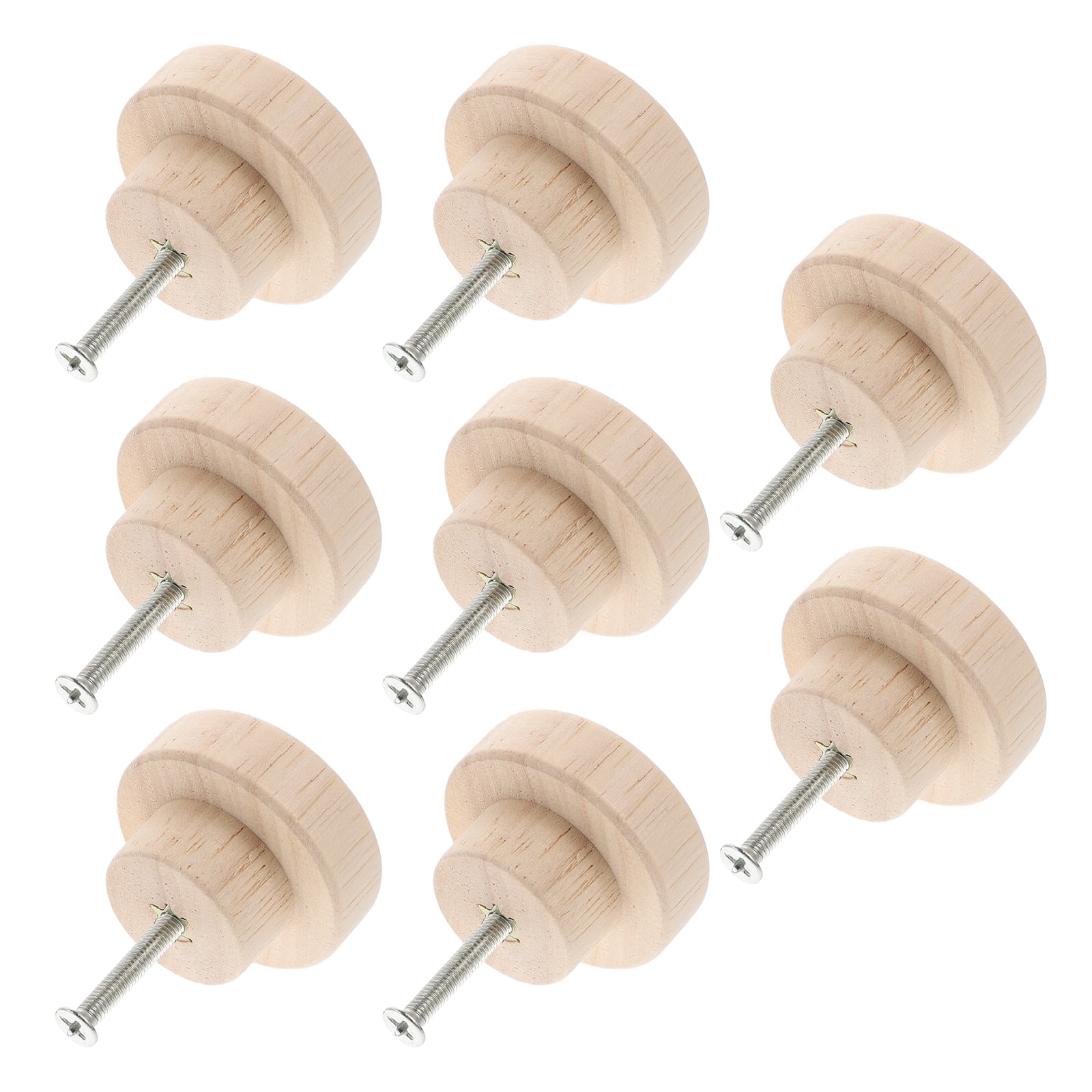 Zehuanyu 8 Pcs Drawer Pulls Wooden Handle Cabinet Handles Office ...