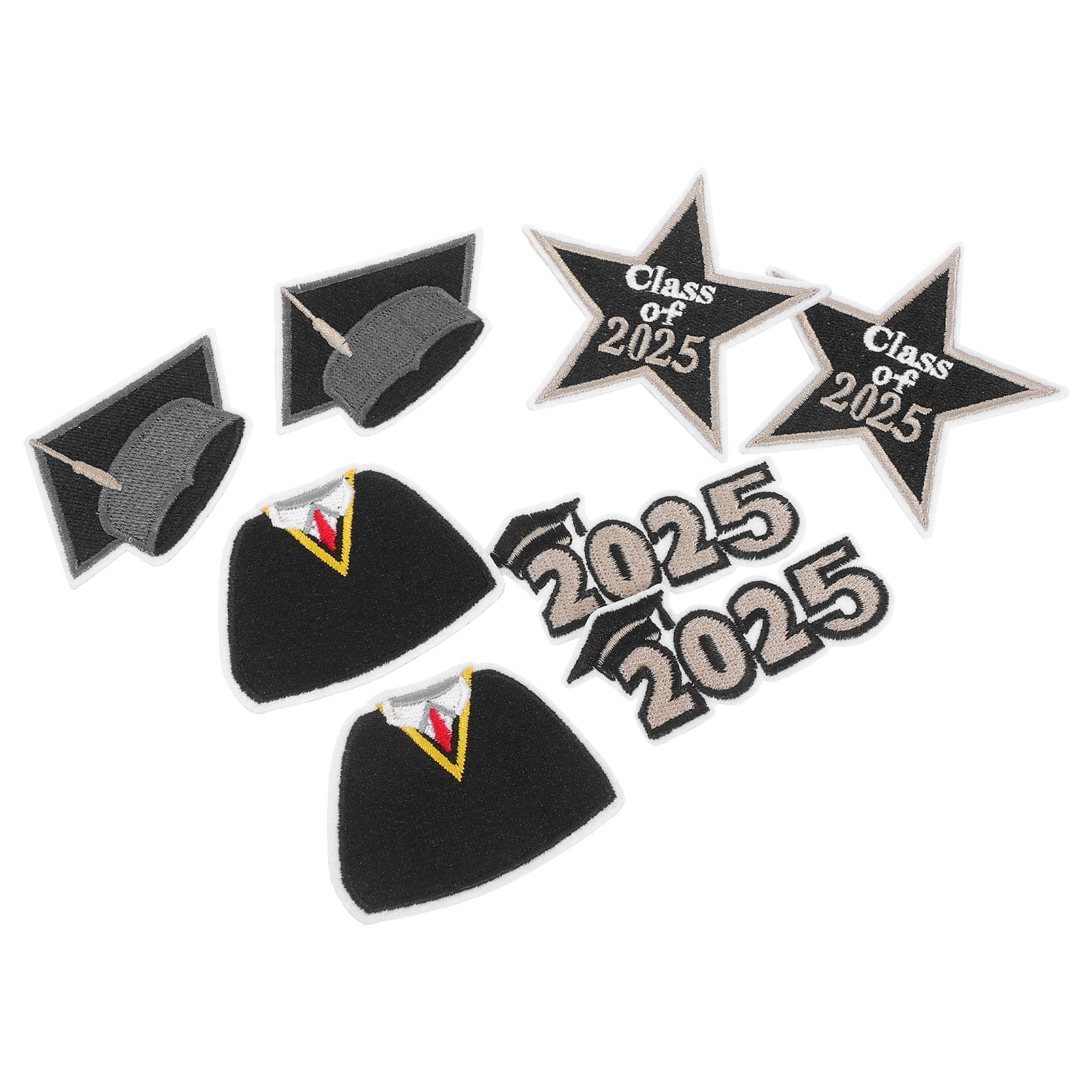 Zehuanyu 8 Pcs Label Key Ring Graduation Season Decals Embroidery Patch ...