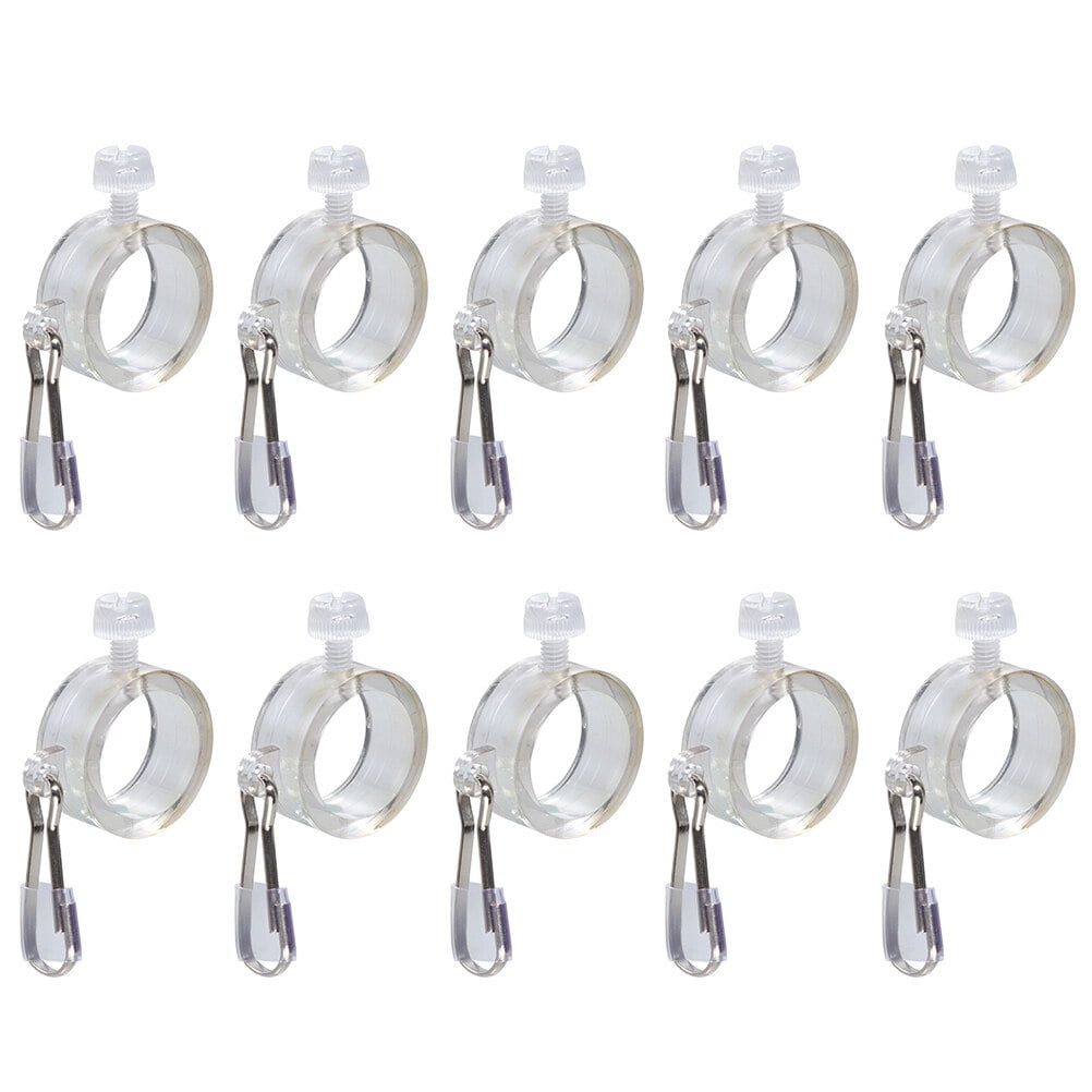 Zehuanyu 8 Pcs Practical Flag Pole Clips Flag Fixing Buckles Flag Pole ...