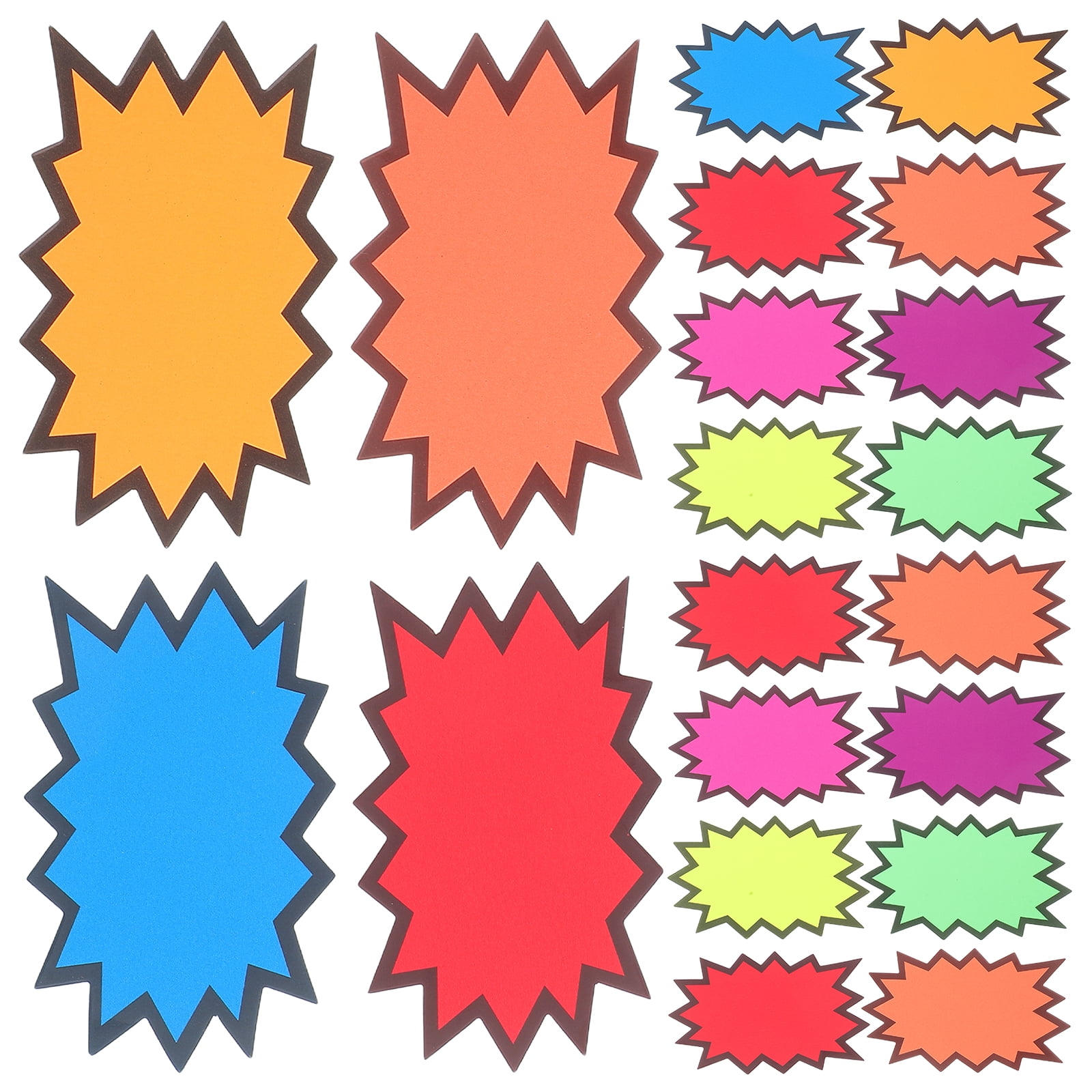 Zehuanyu 80 Pcs Fluorescent Neon Signs Retail Store Burst Signs Prices ...