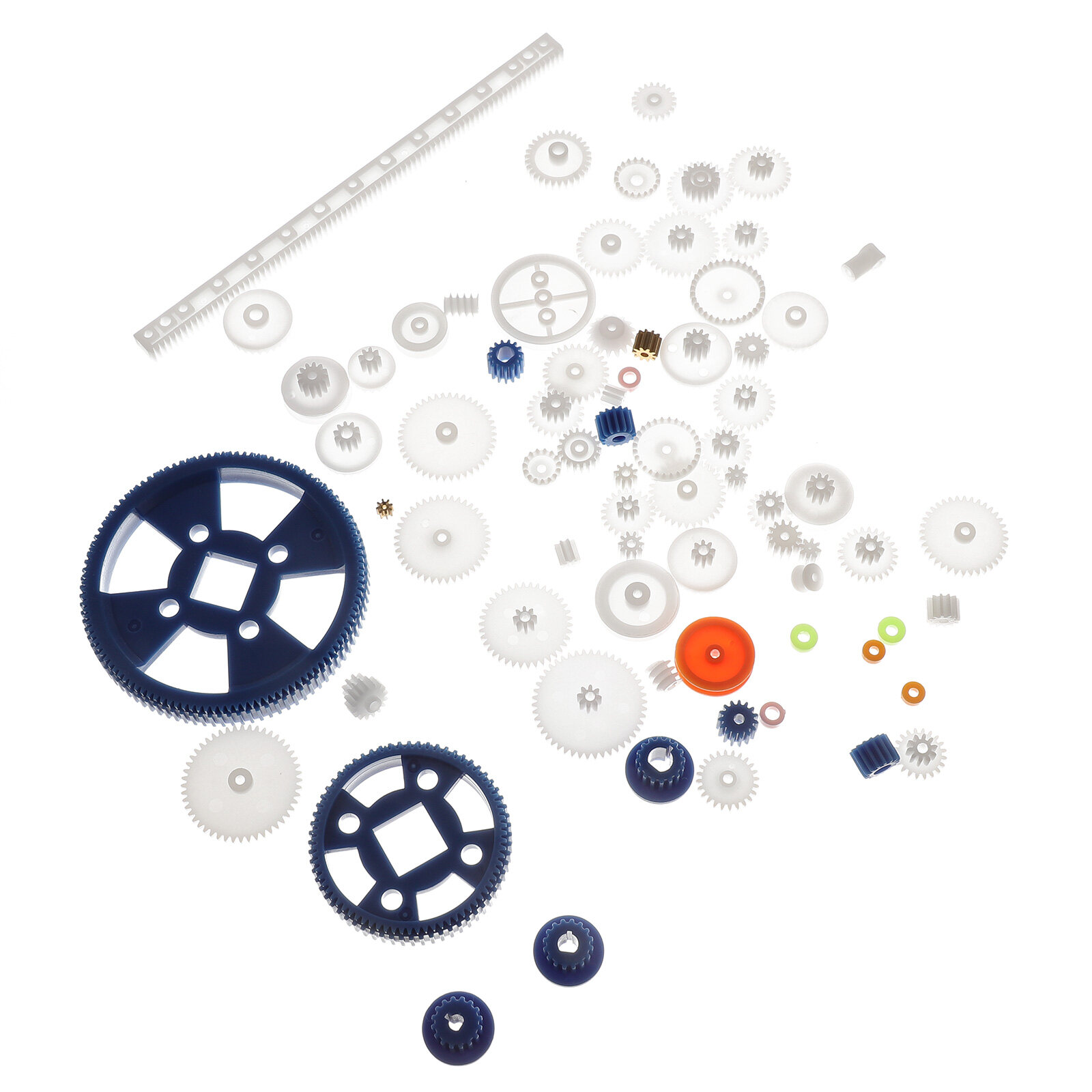 Zehuanyu 80 Pcs Single Reduction Gear DIY Set Double Mechanism ...