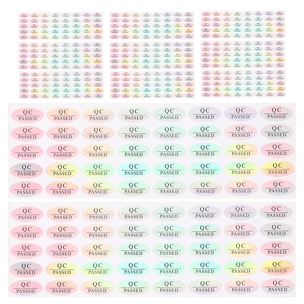 Zehuanyu 800Pcs Self Adhesive QC Passed Labels Warehouse Quality ...