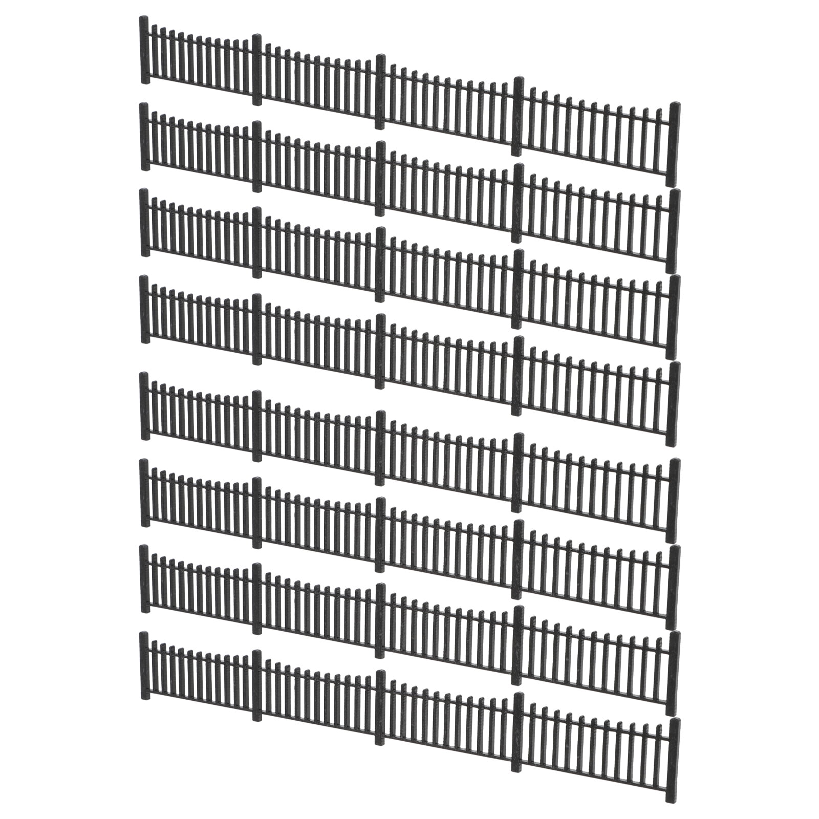Zehuanyu 8pcs Miniature Picket Fence Mini Garden Fence Dollhouse ...