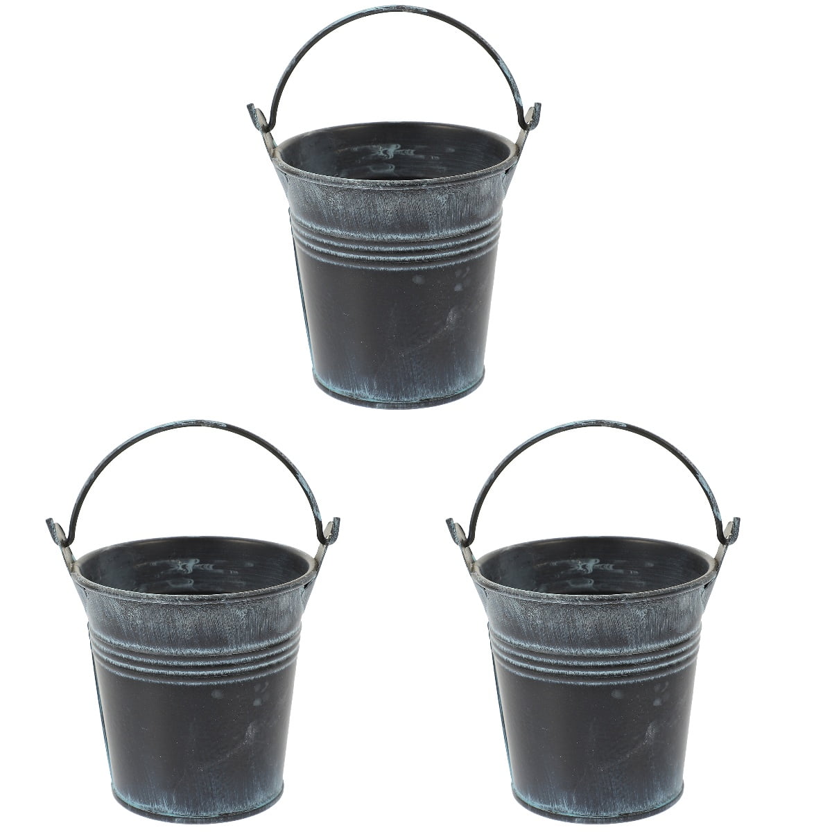 Zehuanyu 9 pcs Vintage Mini Iron Buckets Small Flower Buckets Mini ...