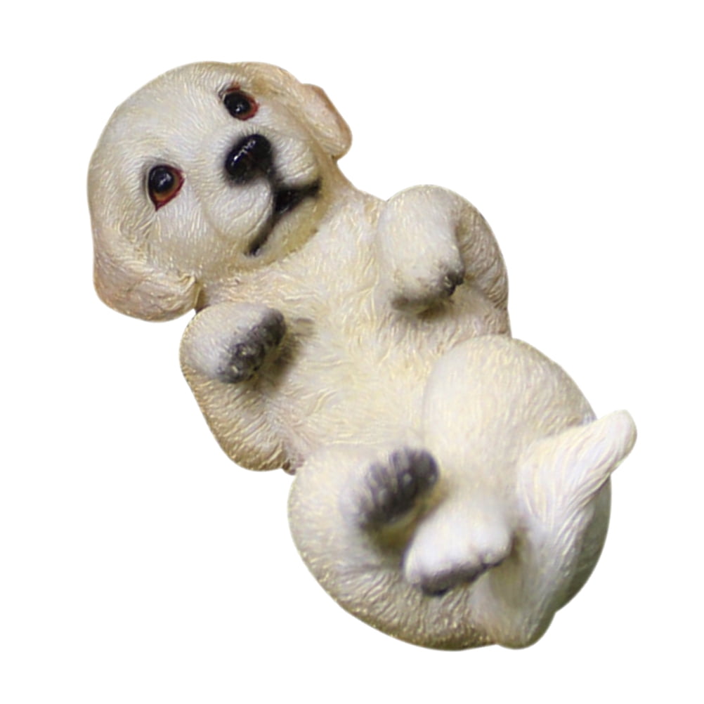 Zehuanyu Adorable Miniature Resin Dog Figurine Micro Landscape Dog ...