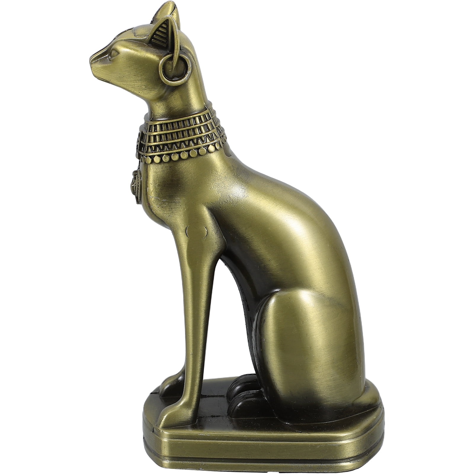 Zehuanyu Bastet Cat Goddess Collectible Guardian Statue Travel Golden ...