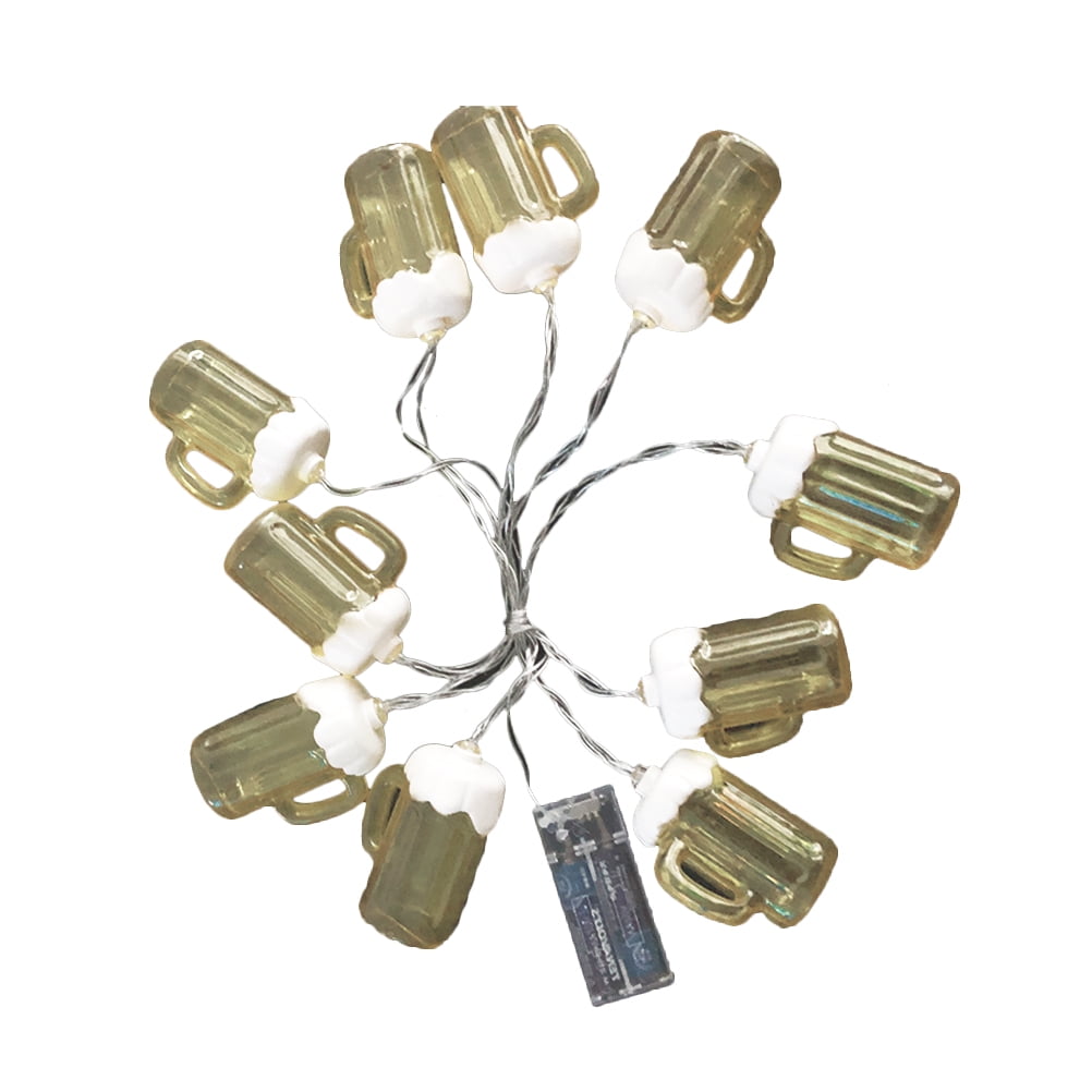 Zehuanyu Beer Glass Lights String Funny Creative LED Festival Lights ...
