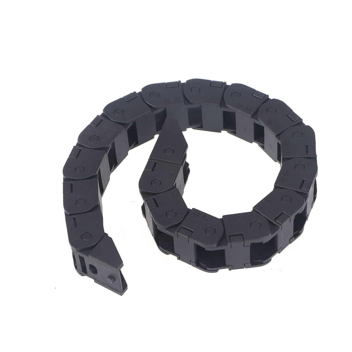 Zehuanyu Black Plastic Flexible Nested Semi Closed Drag Chain Cable ...