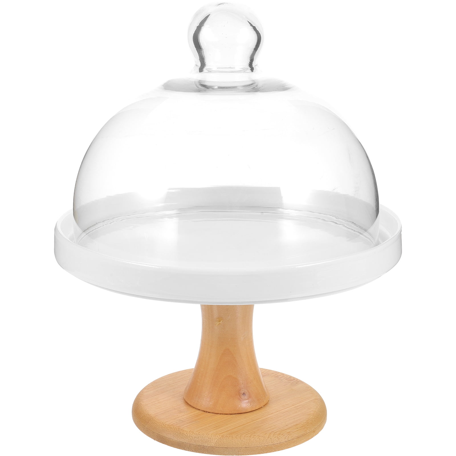 Zehuanyu Cake Cover Dome Glass Domes for Display Cupcake Stand Table ...