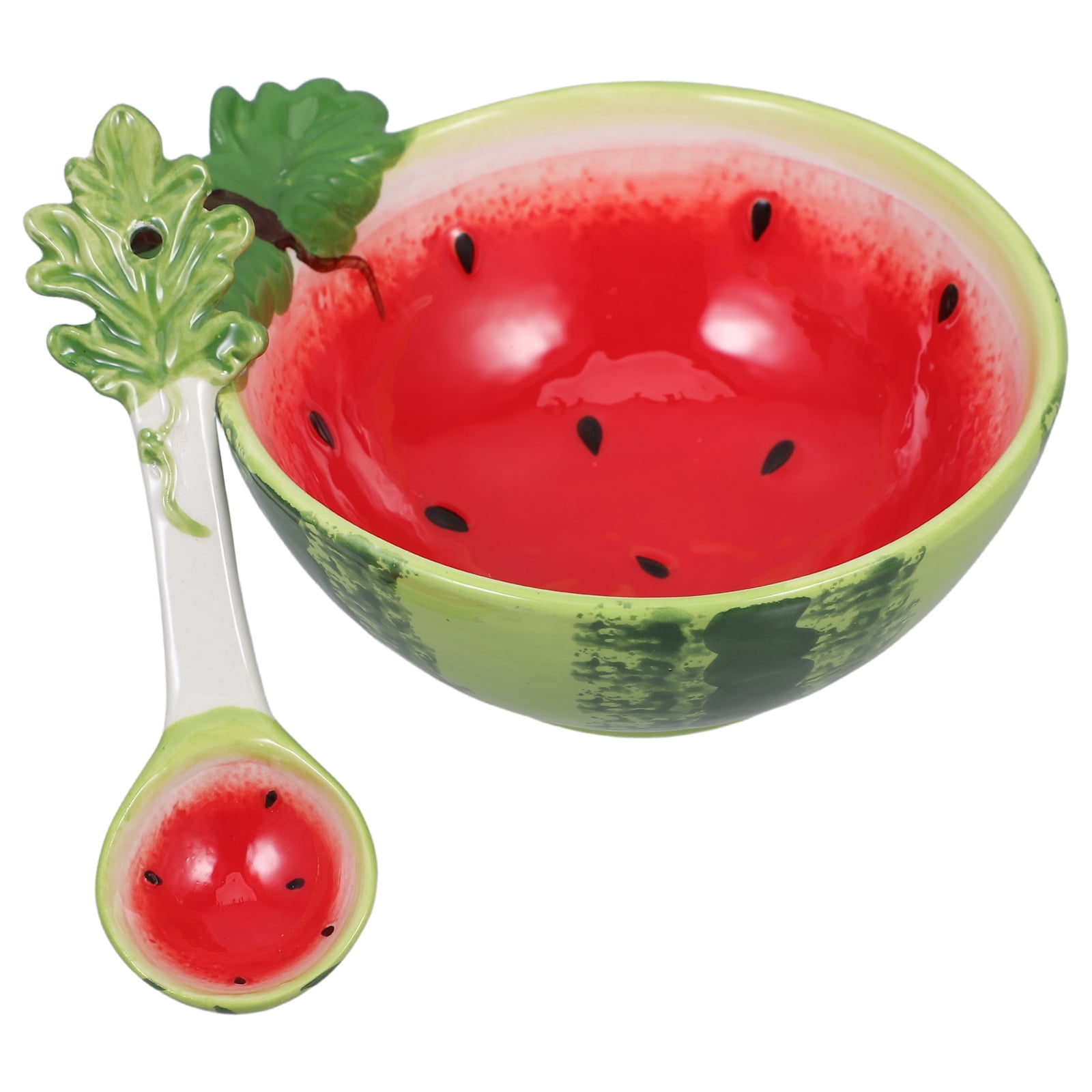 Zehuanyu Ceramic Watermelon Bowl and Plate 15.00X12.10X6.50CM - Walmart.com