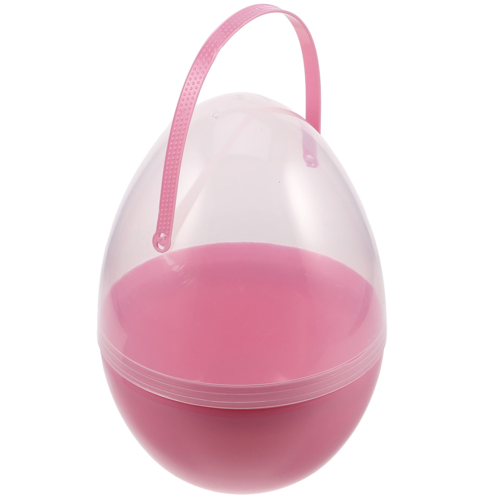 Zehuanyu Clear Plastic Easter Eggs with Handles 25cm Jumbo Fillable Egg ...