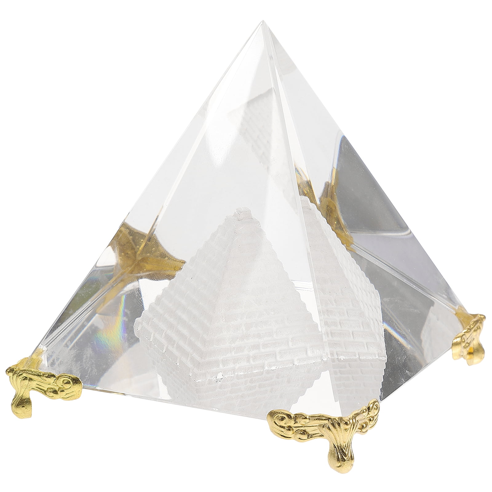 Zehuanyu Crystal Pyramid Egyptian Pyramid Decoration 8X8X8CM ...